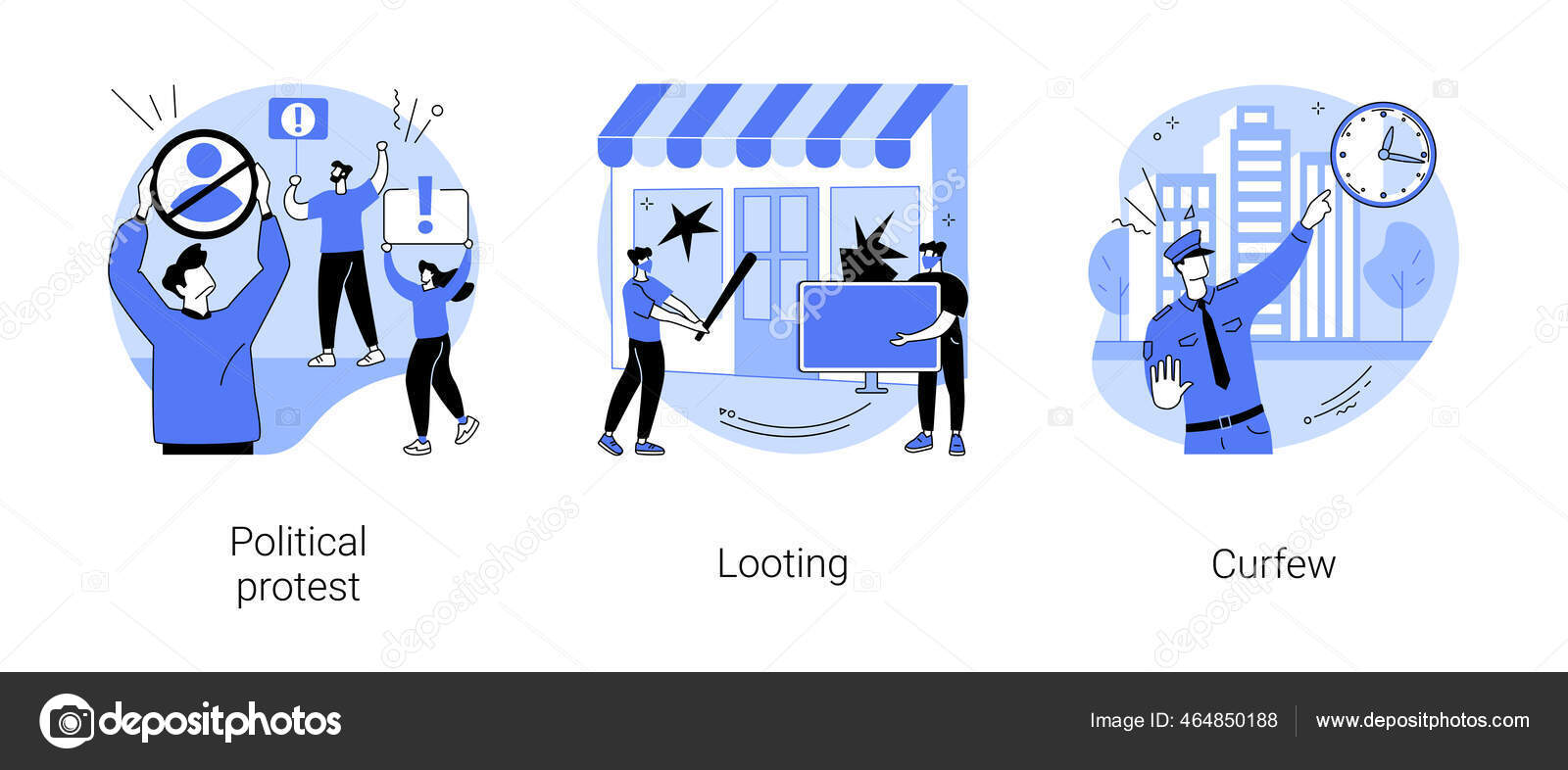 Government Policy Abstract Concept Vector Illustration Set Political ...