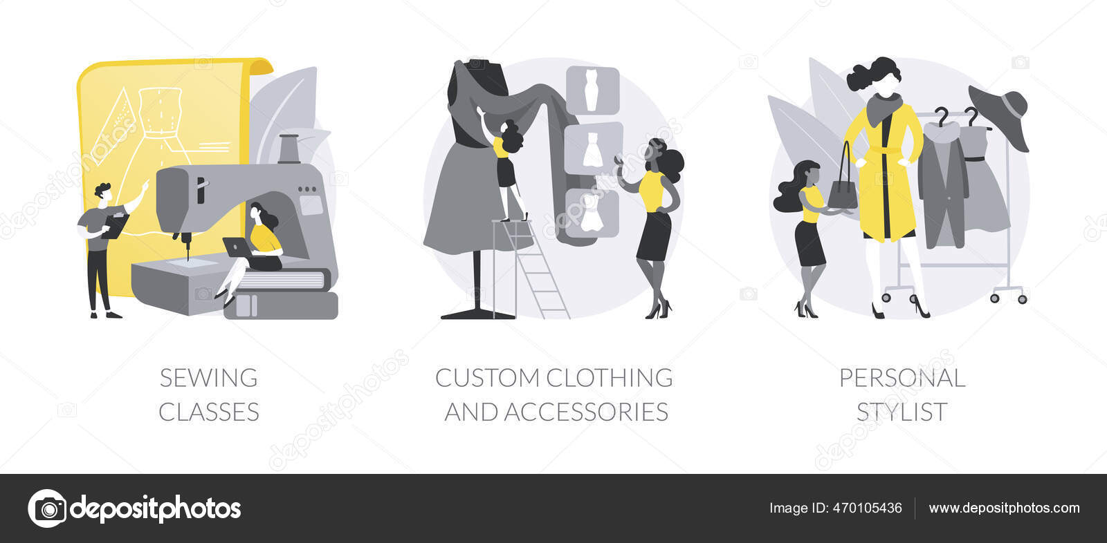 Fashion style abstract concept vector illustrations. Stock Vector by ...