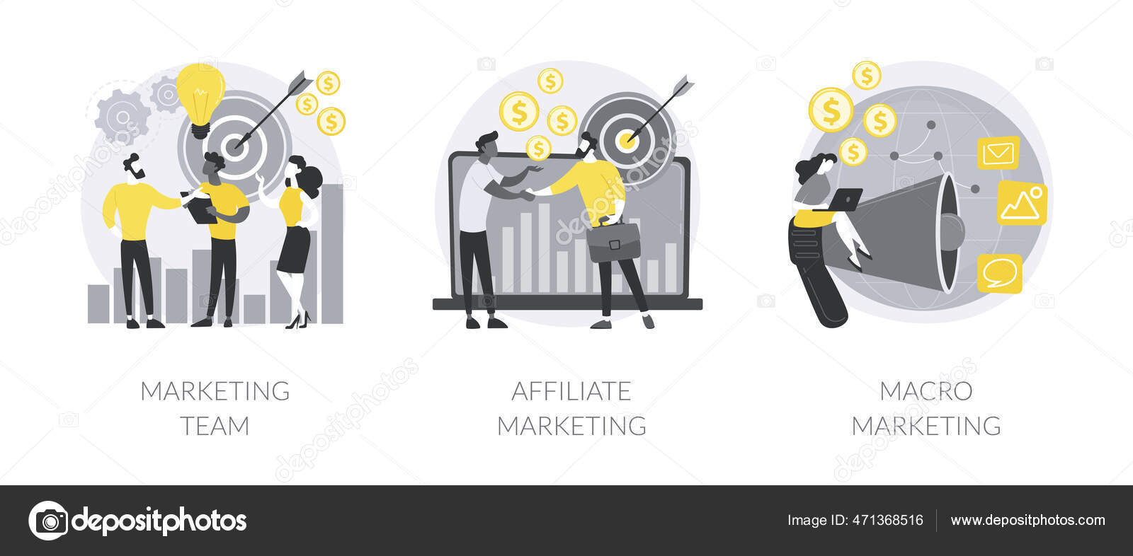 Global marketing strategy abstract concept vector illustrations. Stock ...
