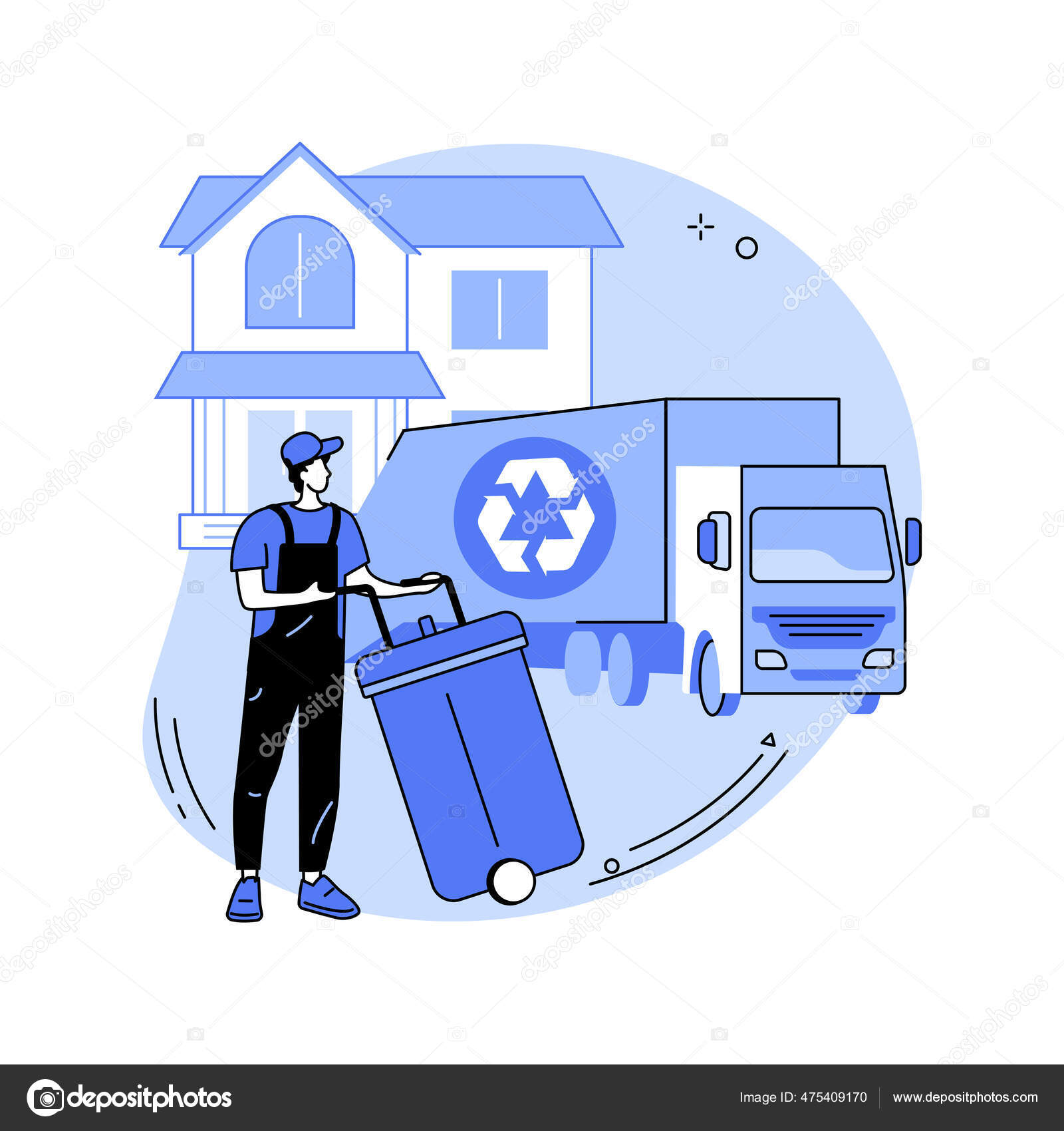 Junk removal abstract concept vector illustration. Stock Vector Image ...
