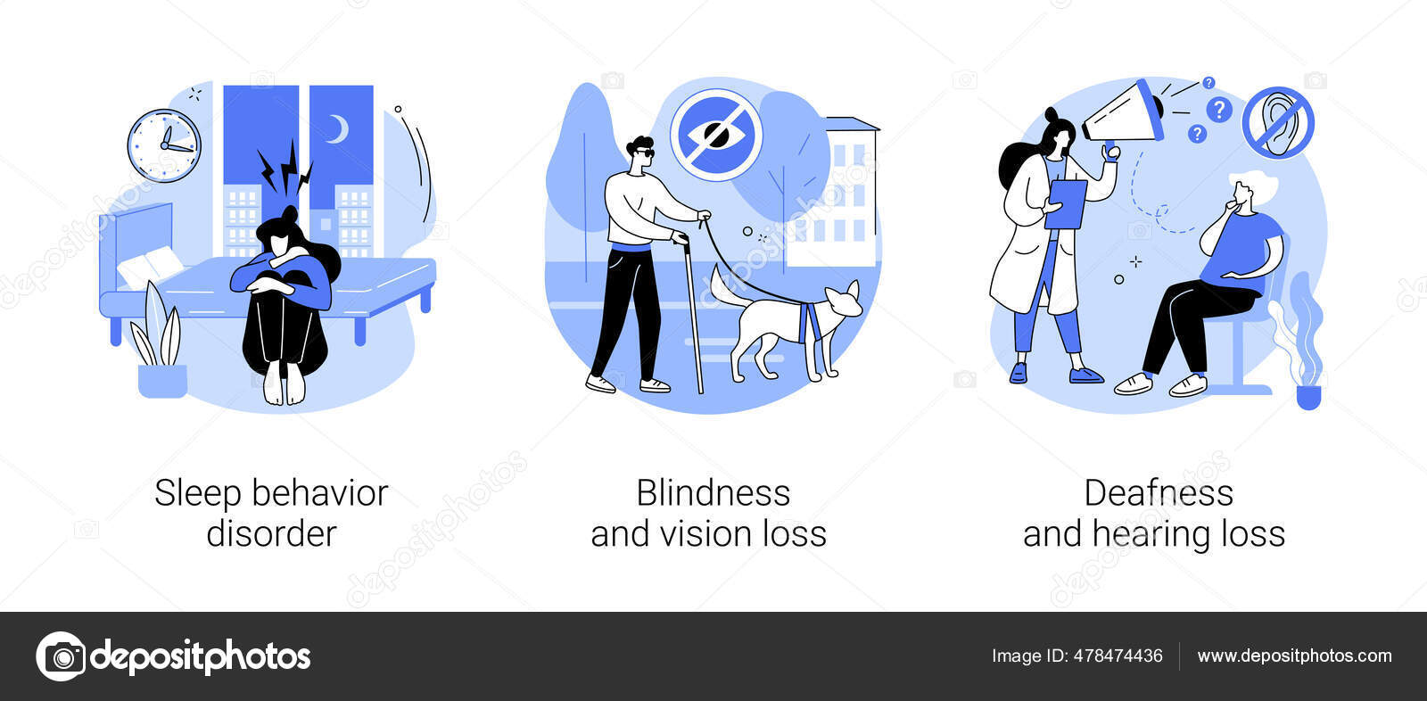 Health problems abstract concept vector illustrations. Stock Vector ...