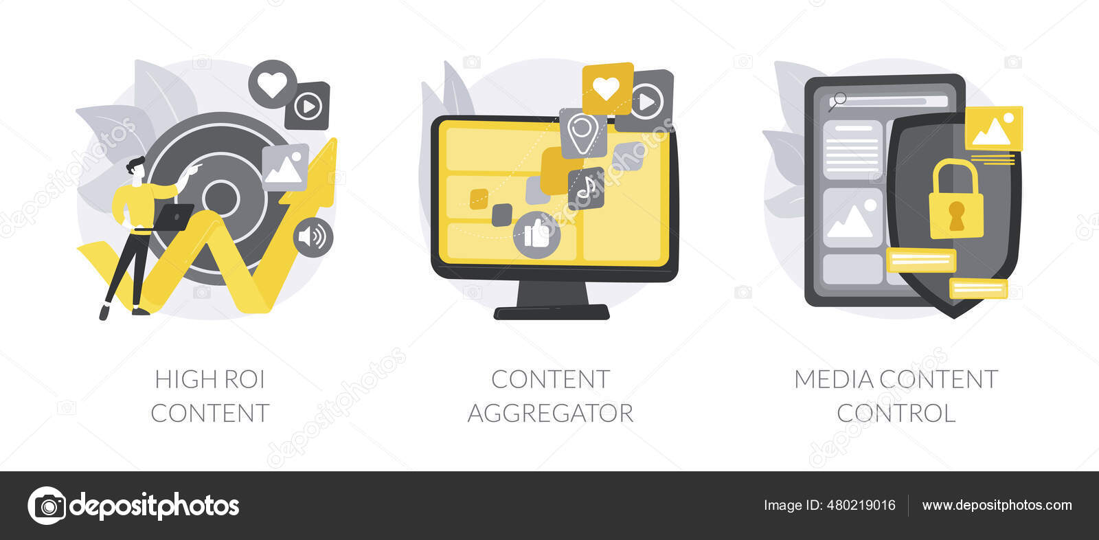 Mass media abstract concept vector illustrations. Stock Vector by ...