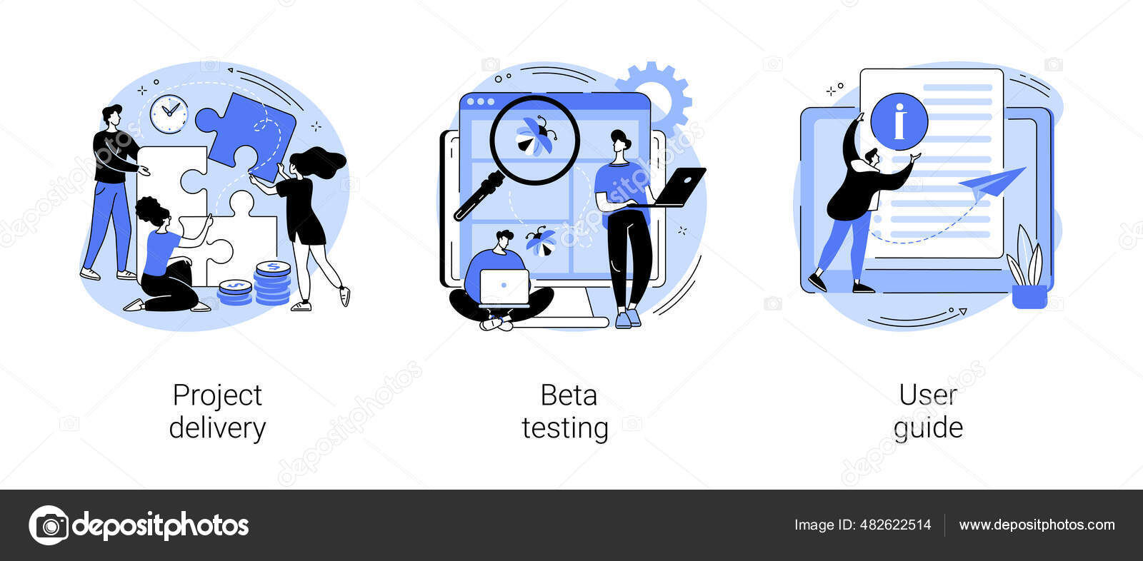 Customer experience abstract concept vector illustrations. Stock Vector ...