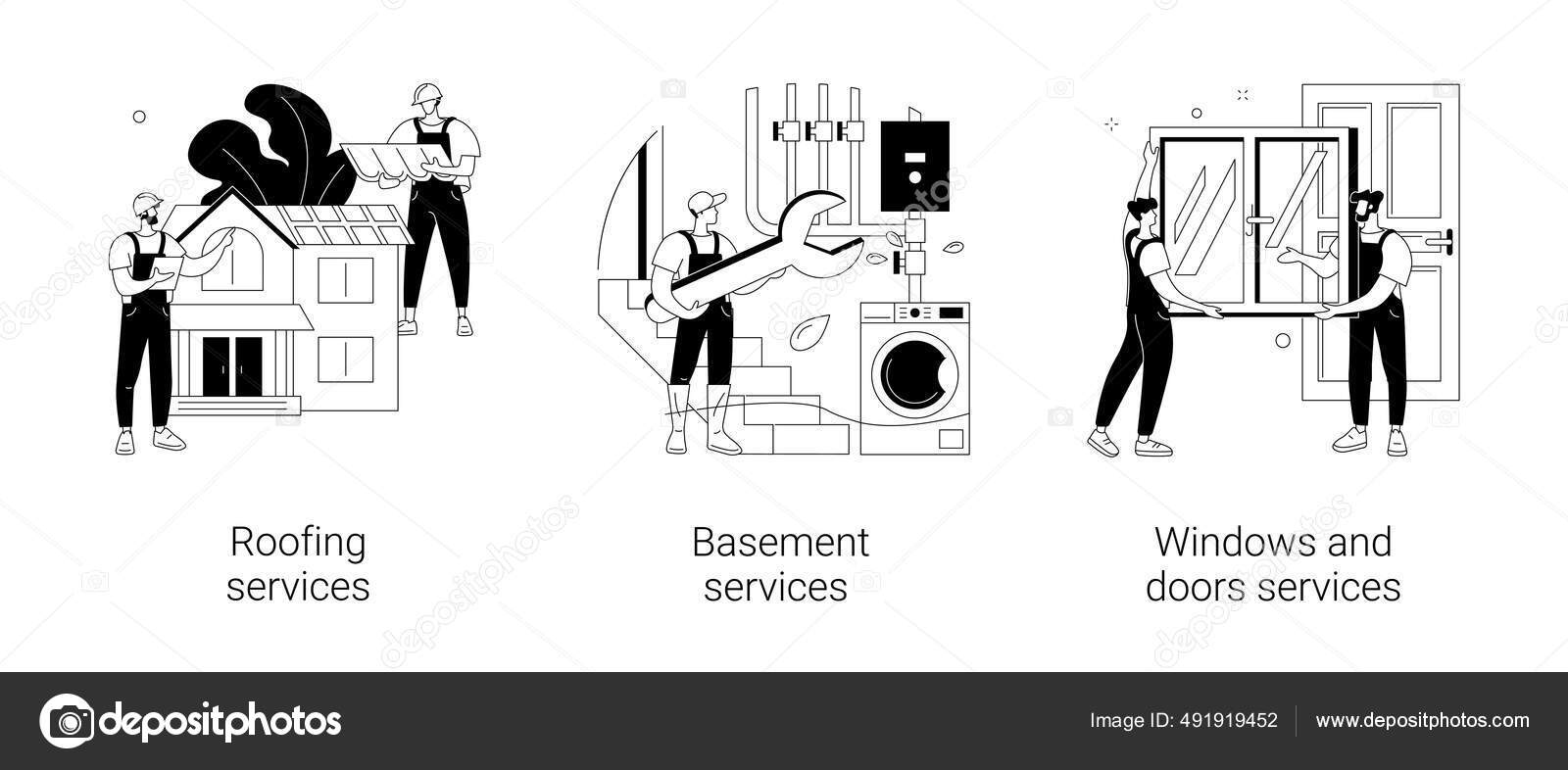 House maintenance abstract concept vector illustrations. Stock Vector ...