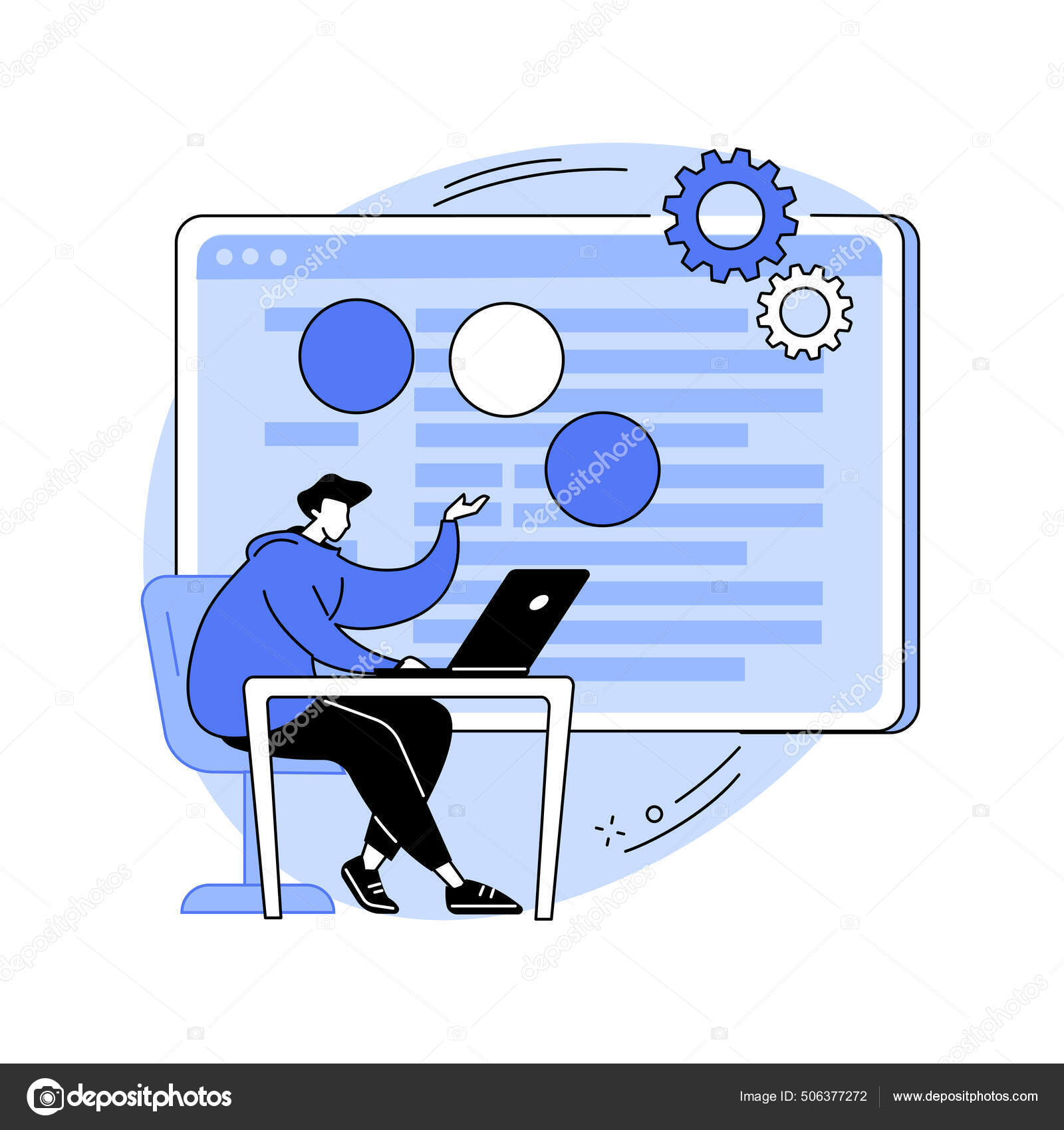 Computer Training Vector