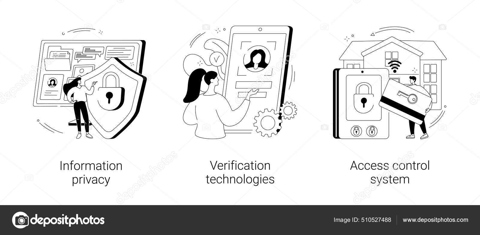 Digital Security Abstract Concept Vector Illustrations Stock Vector Image By ©visualgeneration