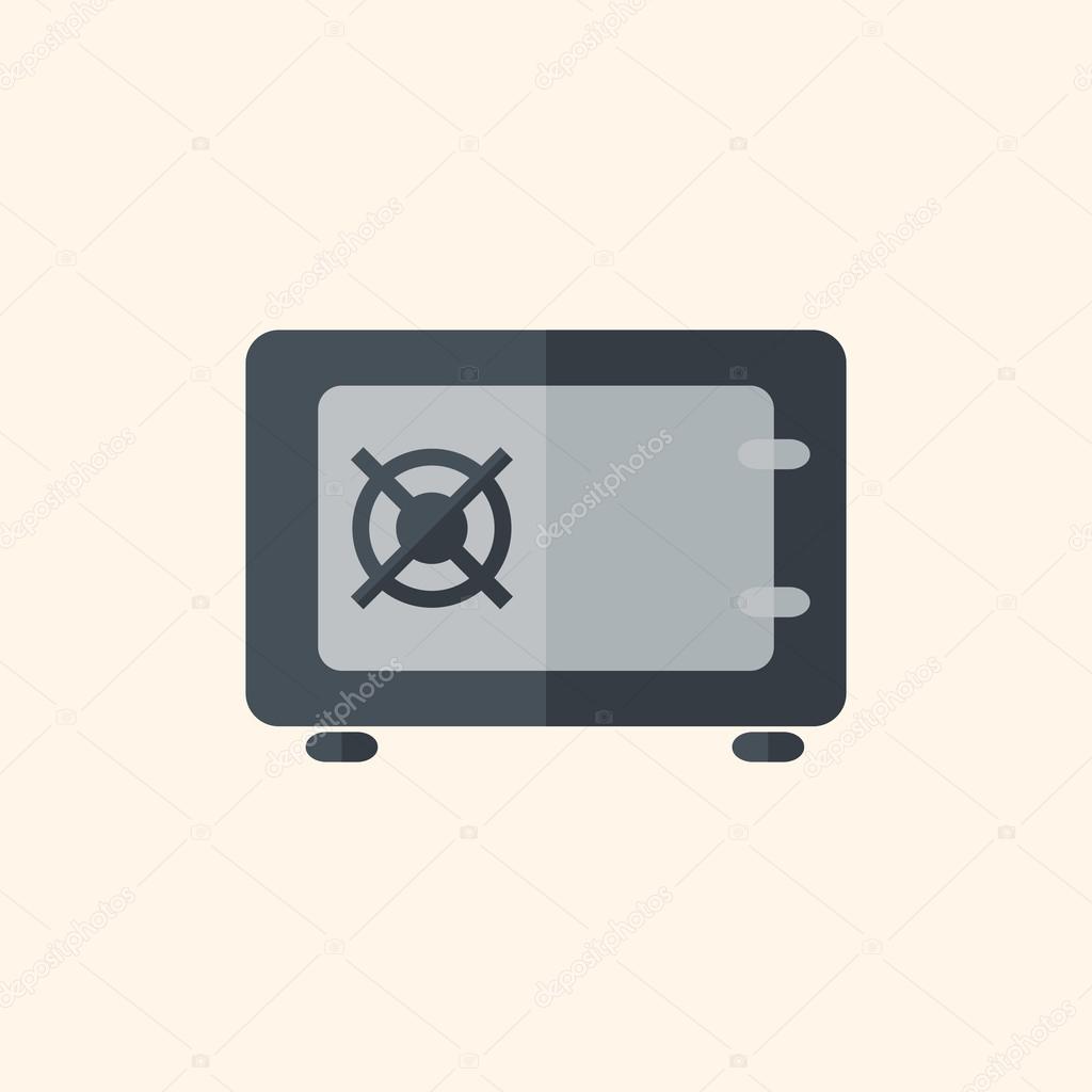 Safe Flat Icon — Stock Vector © VisualGeneration #53949511