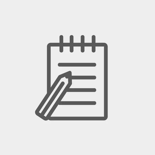 Taking Notes thin line icon Stock Vector by ©VisualGeneration 70731709 Taking Notes thin line icon Stock Vector by ©VisualGeneration 70731709