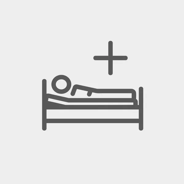 ᐈ Hospital bed design stock drawings, Royalty Free bedridden icon ...