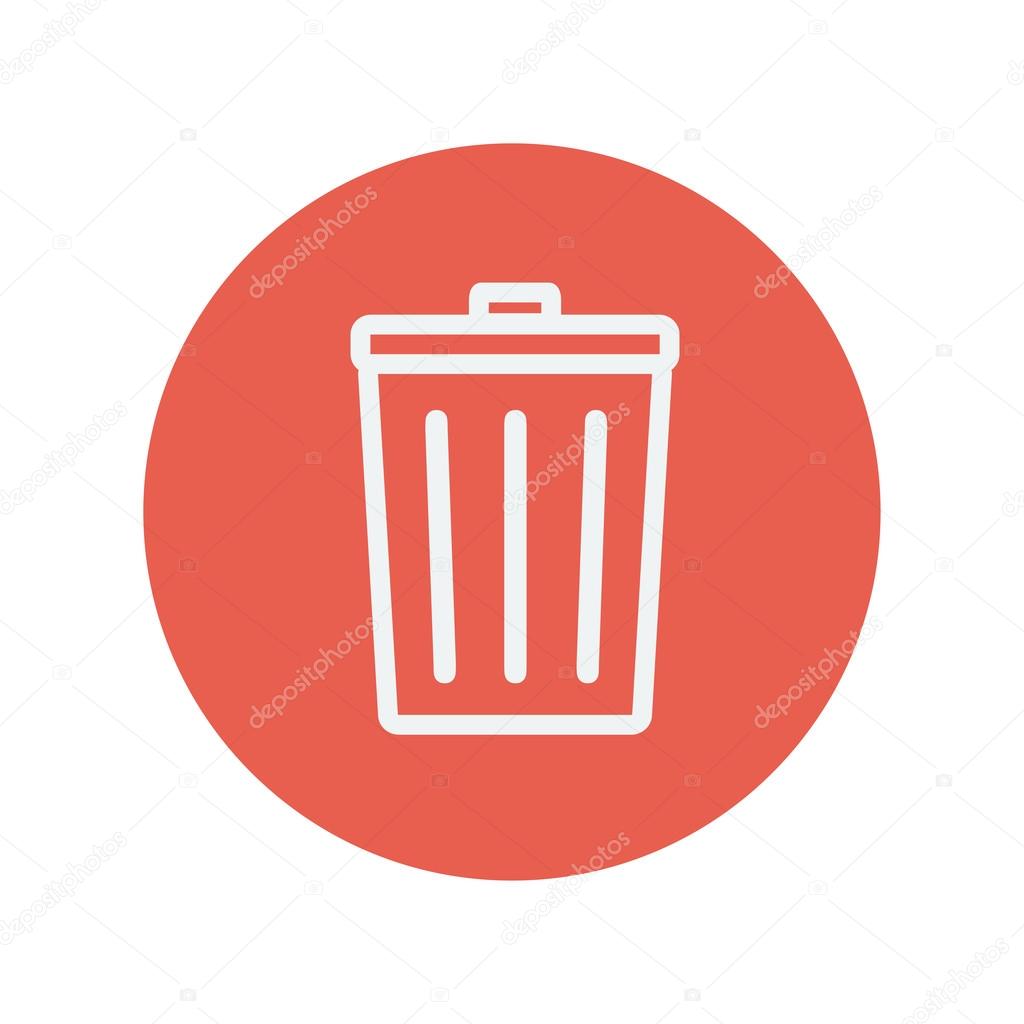 Red Trash Icon