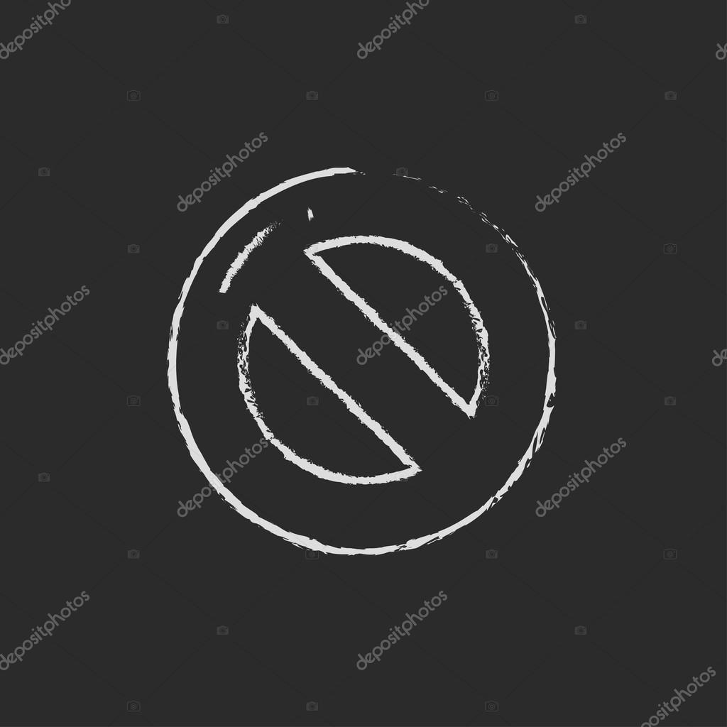 Not allowed sign drawn in chalk Stock Vector Image by ©VisualGeneration ...