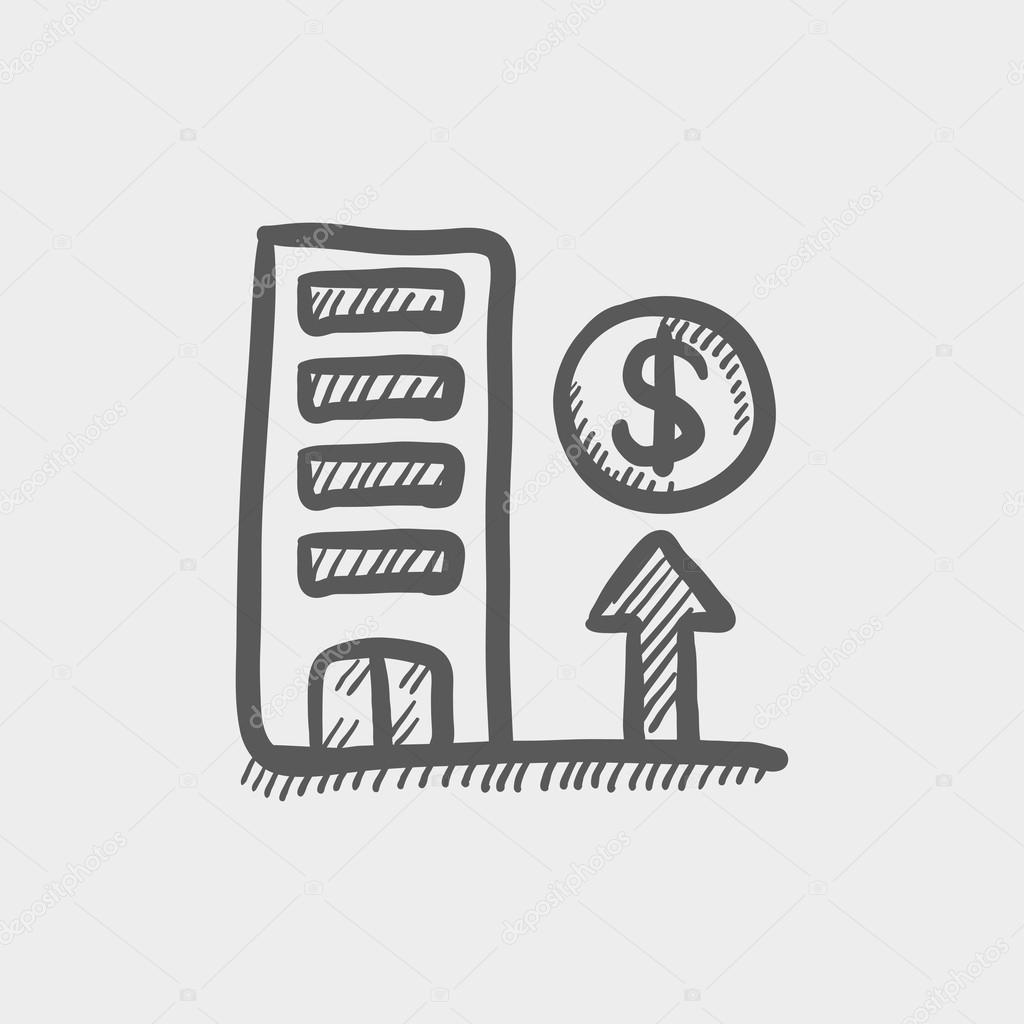 Expensive building sketch icon Stock Vector by ©VisualGeneration 79993032