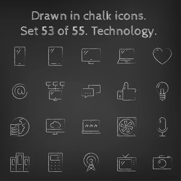 Chalk tech icons Vector Art Stock Images | Depositphotos