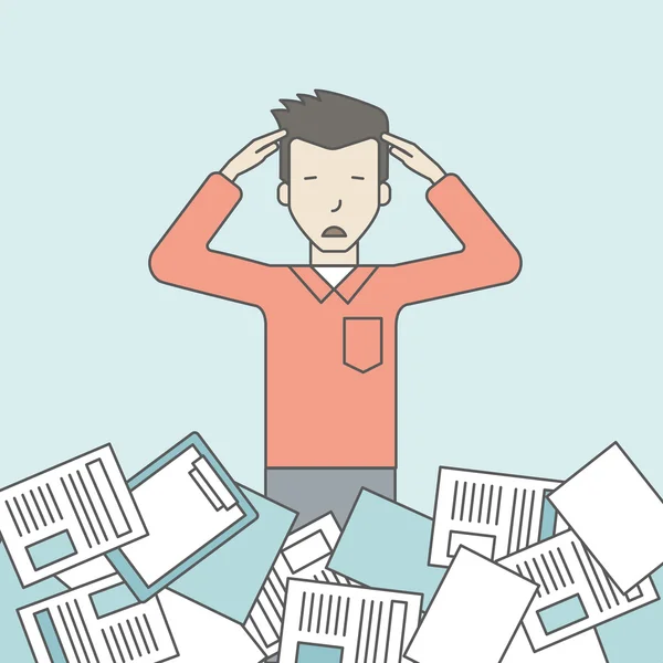 Work overload. — Stock Vector © VisualGeneration #85716514