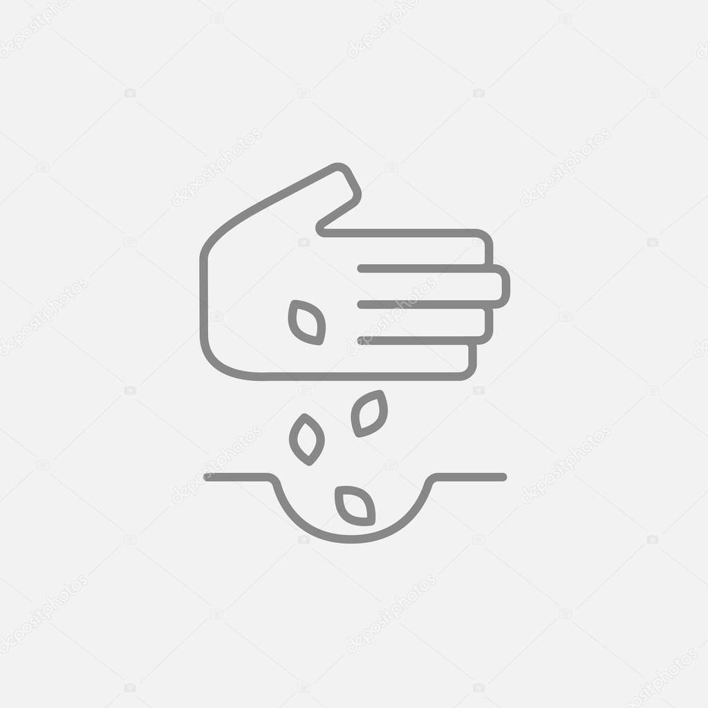 Seed In Ground Illustration