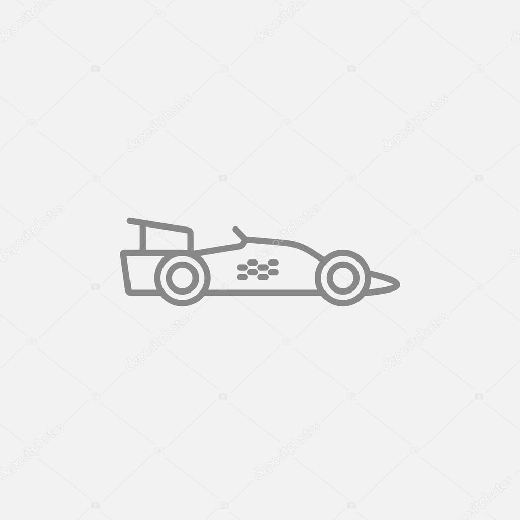 Race car line icon. Stock Vector Image by ©VisualGeneration #91516768