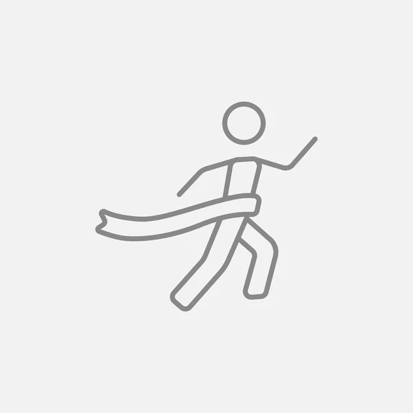 Winner and finish line icon drawn in chalk. Stock Vector Image by ...