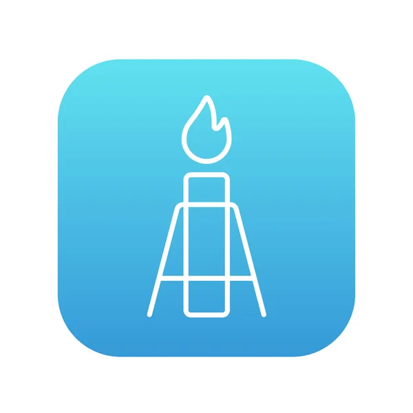 Gas flare line icon. Stock Vector Image by ©VisualGeneration #104483160