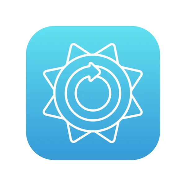 Sun with round arrow sketch icon. — Stock Vector © VisualGeneration ...