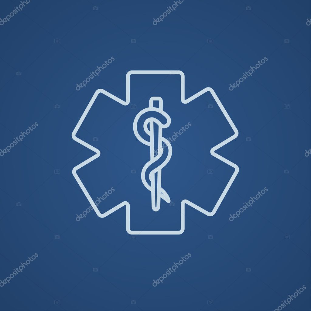 Medical symbol line icon. Stock Vector by ©VisualGeneration 94178702
