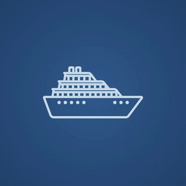 Cruise ship line icon. Stock Vector Image by ©VisualGeneration #104509236