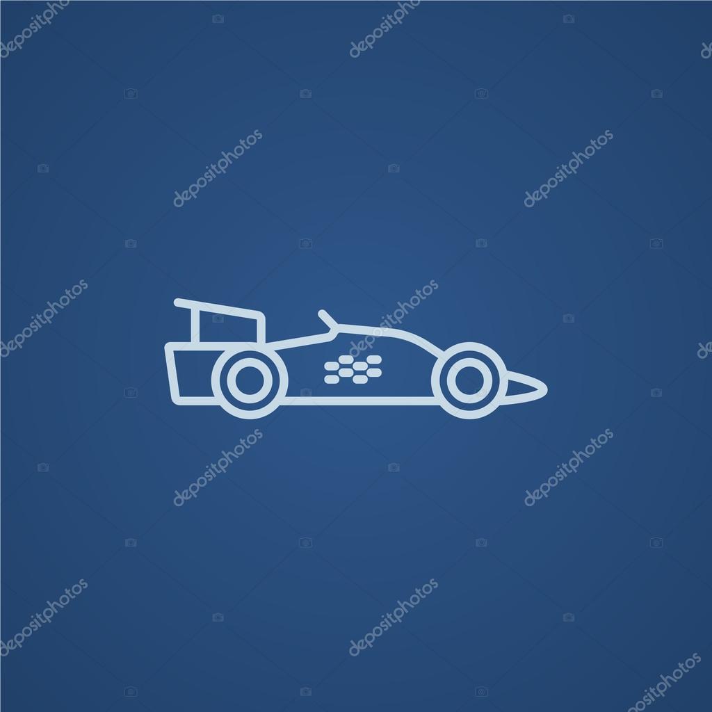Race car line icon. Stock Vector by ©VisualGeneration 94181874