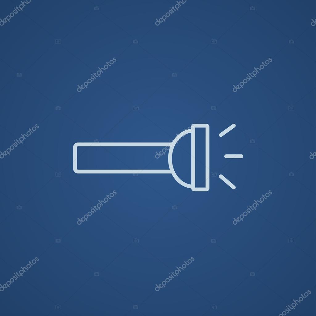 Flashlight line icon. Stock Vector by ©VisualGeneration 94182018