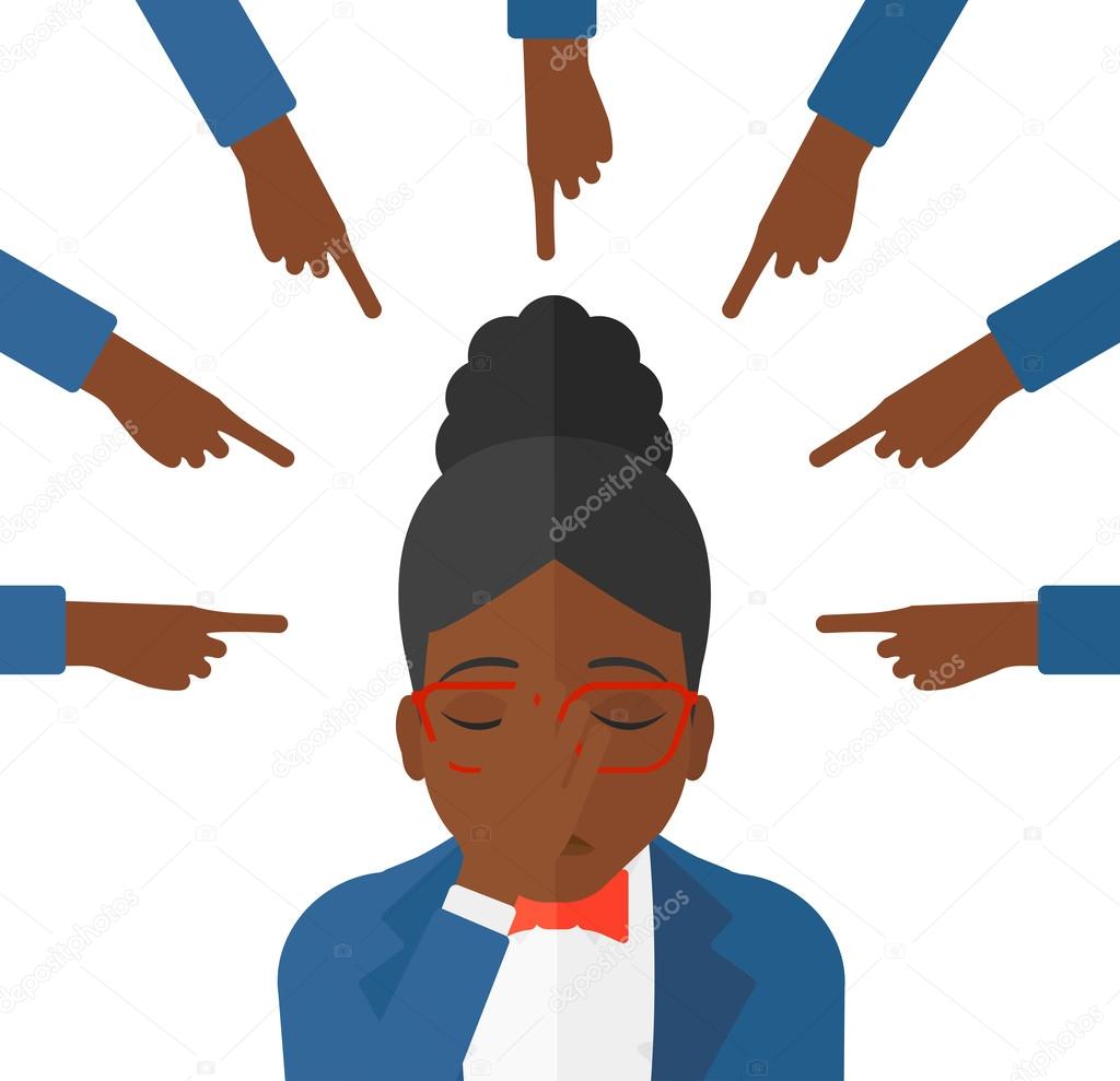 Guilty woman looking down. Stock Vector Image by ©VisualGeneration ...