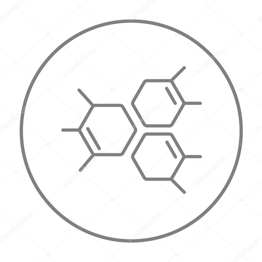 Chemical formula line icon. Stock Vector by ©VisualGeneration 97370674