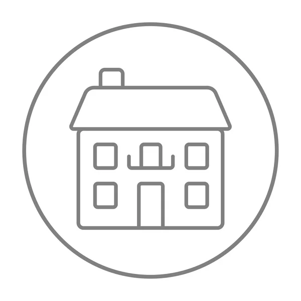 Two storey detached house sketch icon. Stock Vector by ...