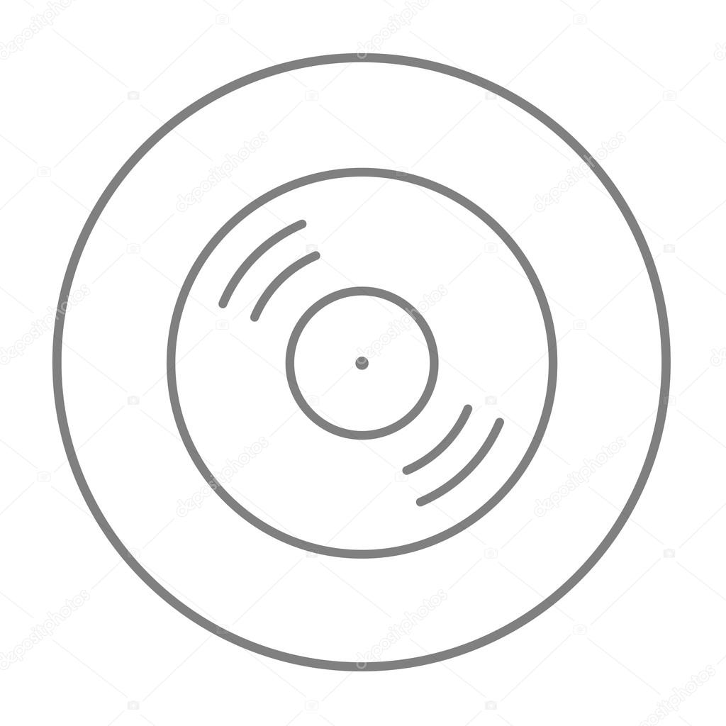 Disc line icon. Stock Vector by ©VisualGeneration 97382982