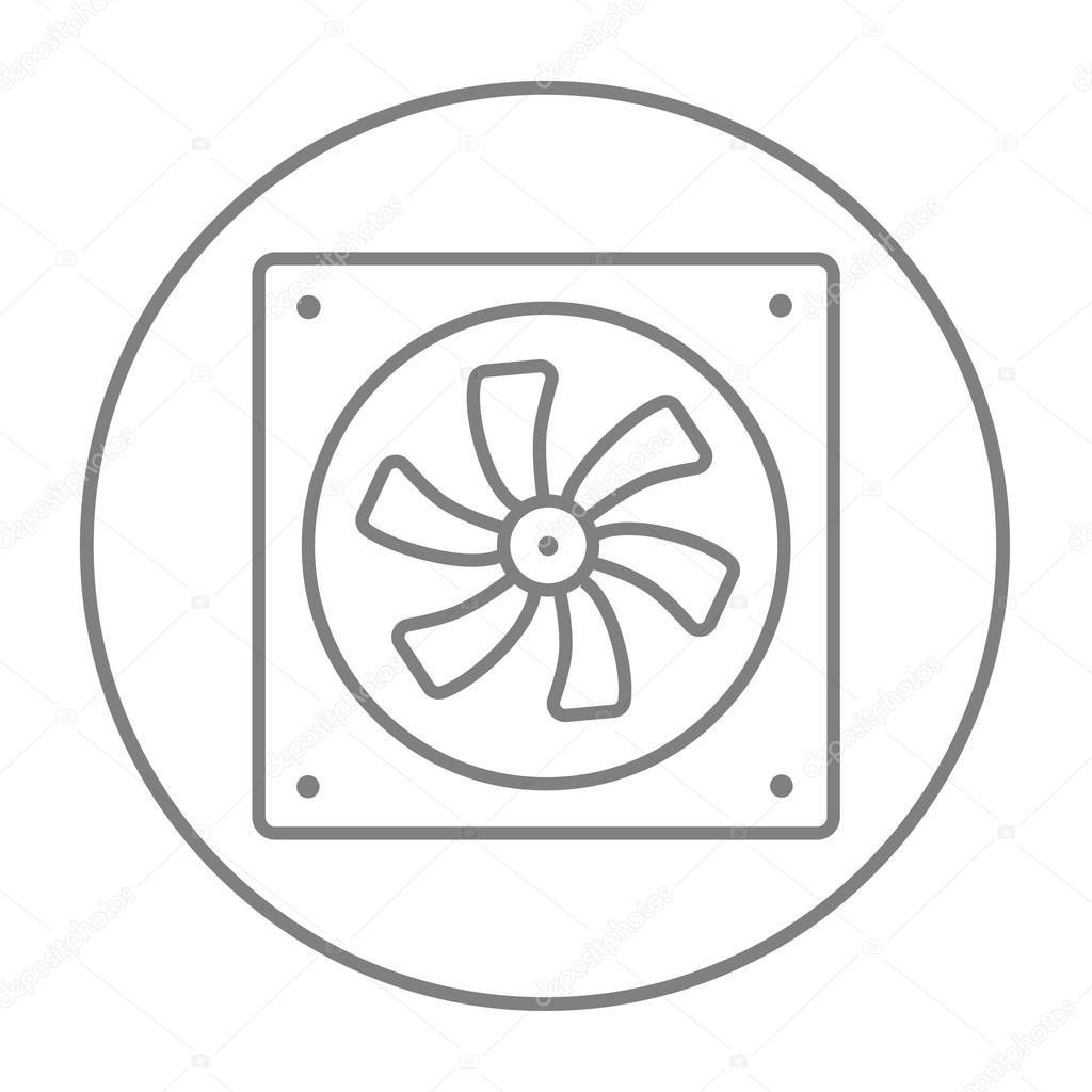 Computer cooler line icon. Stock Vector by ©VisualGeneration 97390302