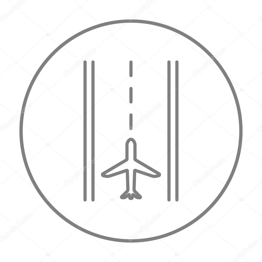 Airport runway line icon. ⬇ Vector Image by © VisualGeneration | Vector ...