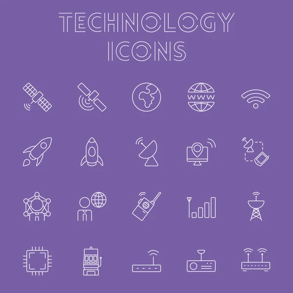 Technology icon set. Stock Vector by ©VisualGeneration 96075094