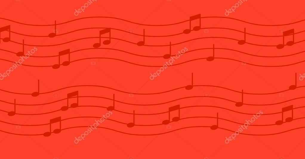 Music notes on red background. Stock Vector by ©VisualGeneration 98504482