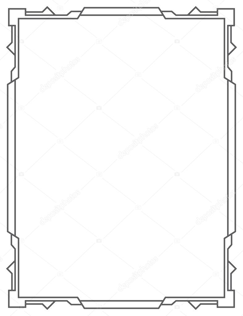 Simple vector black frame vertical Stock Vector Image by ©pzRomashka ...