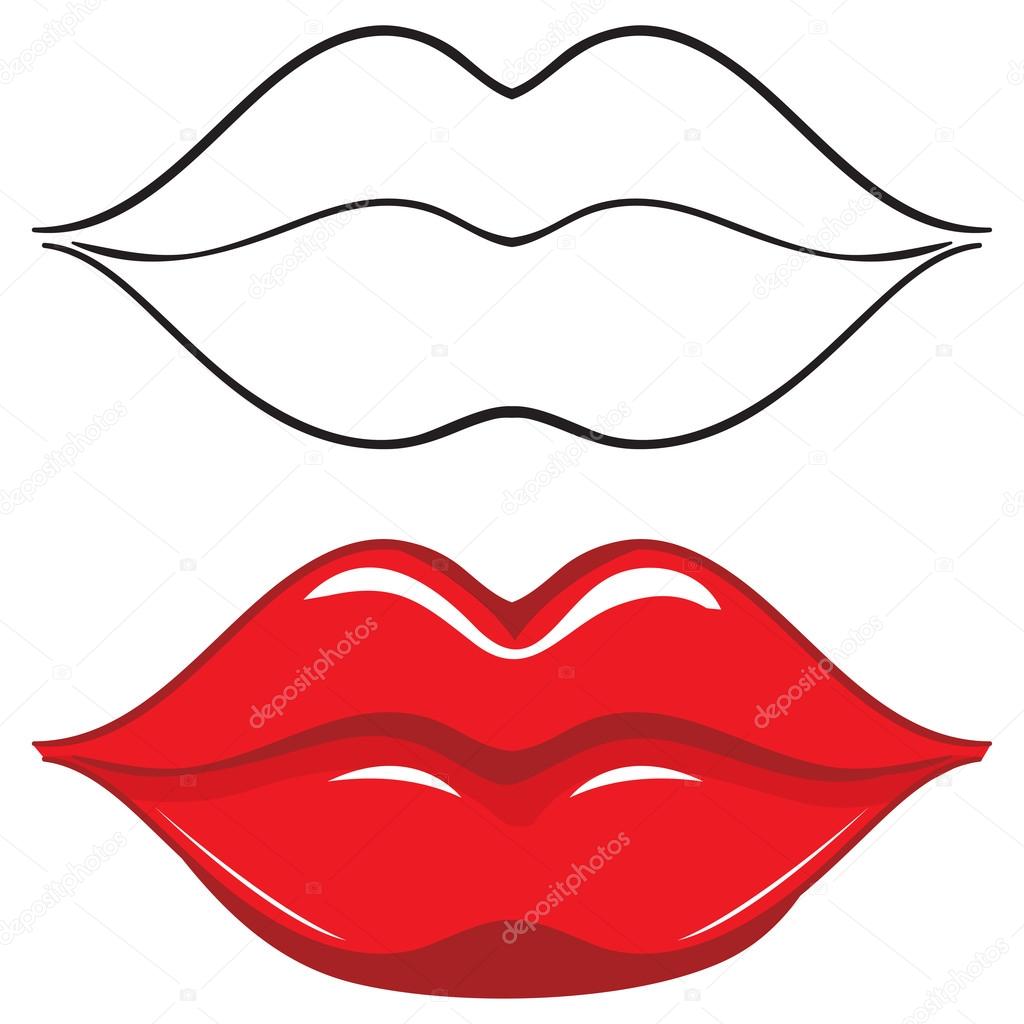 Vector De Labios Sexys