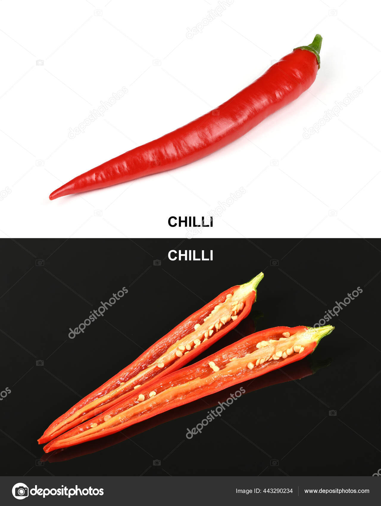 Creative Layout Made Red Chilli Peppers High Resolution Photo Full ...