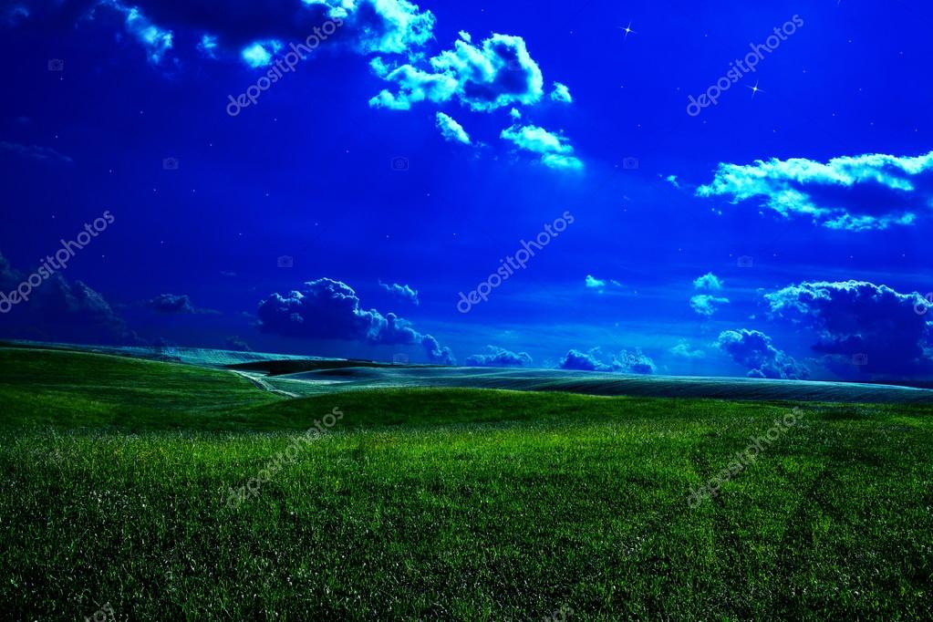 Night sky over field — Stock Photo © Ivantsov #102889942