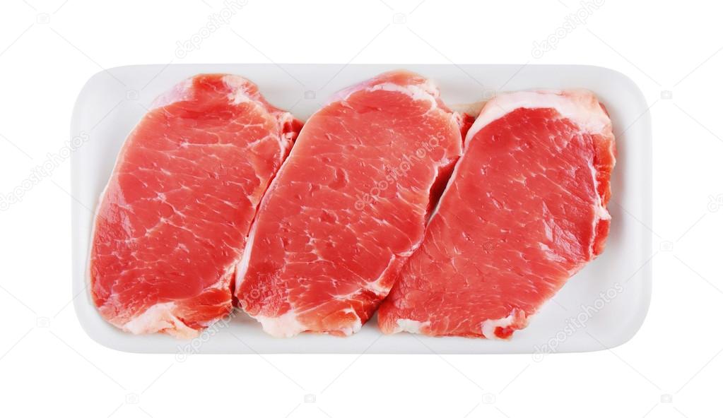 Raw Steak In Package