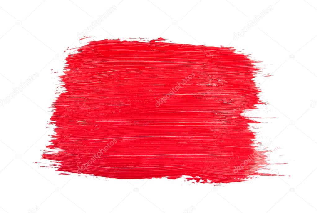 Strokes of red paint Stock Illustration by ©krasyuk #89360488