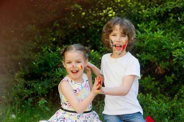 Child soiled with paint Pictures, Child soiled with paint Stock Photos ...