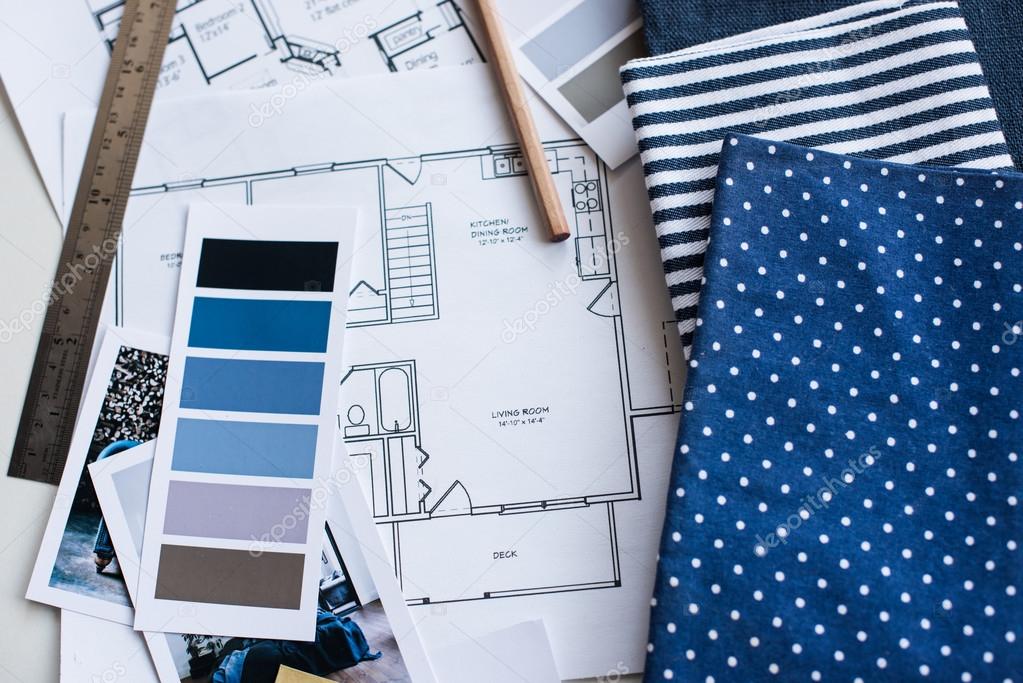 Interior designers working table — Stock Photo © manera #83038892