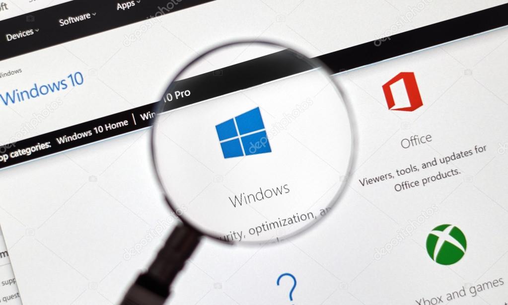 Microsoft Window 10. – Stock Editorial Photo © dennizn #100385234