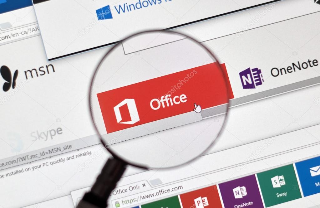 Microsoft Office online. — Stock Editorial Photo © dennizn #100388640