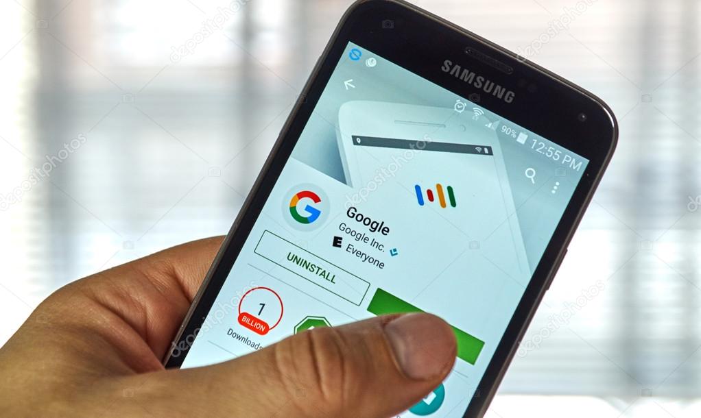 Google mobile application. — Stock Editorial Photo © dennizn #101983086