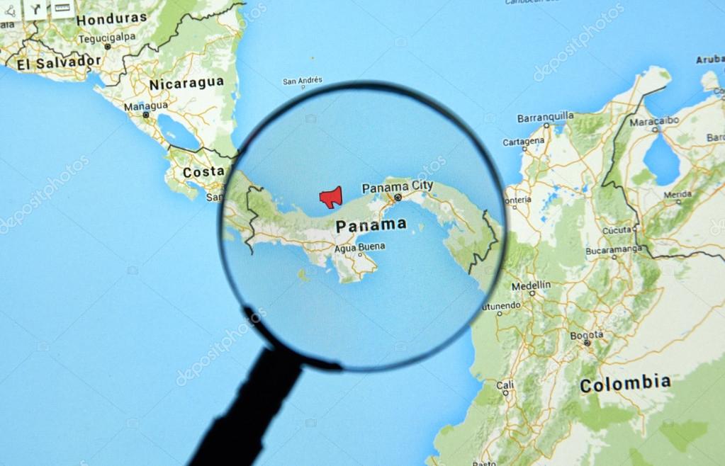 Panamá en un mapa 2024