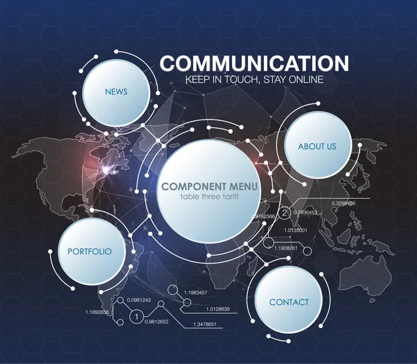 Communication user interface — Stock Vector © hyv123 #87590218