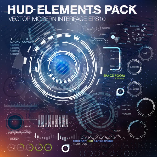 Futuristic ui elements Vector Art Stock Images | Depositphotos