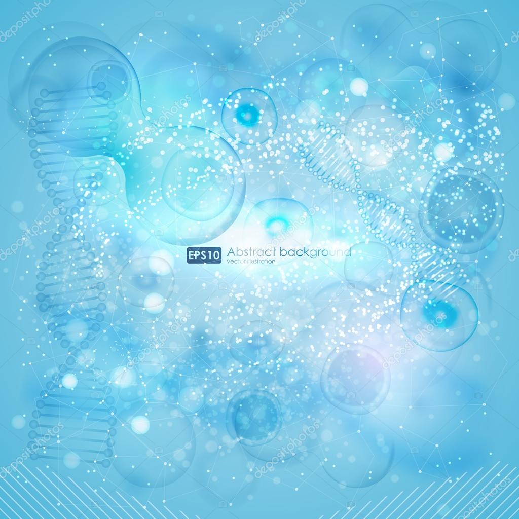 Medical background with DNA and cells Stock Vector Image by ©hyv123 ...